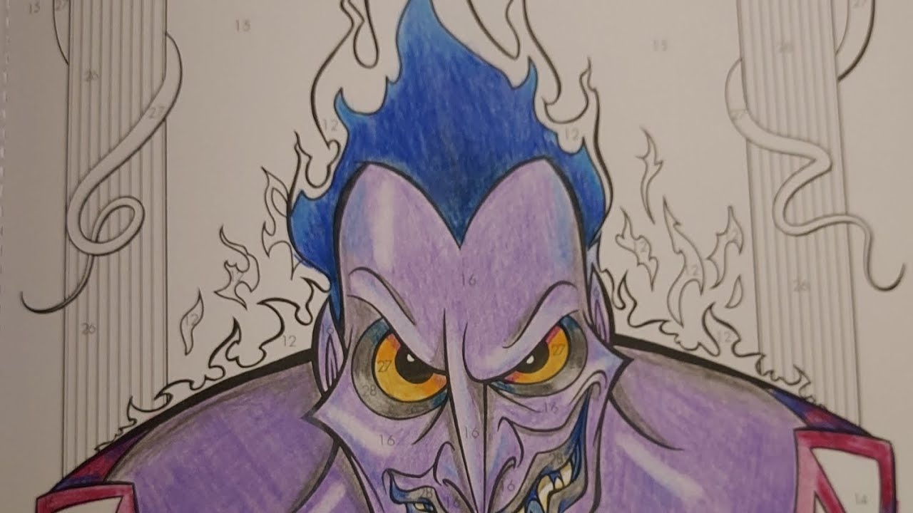 Let's Color Hades from Hercules 1 - YouTube
