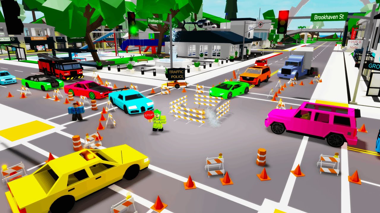 TRAFFIC POLICE IN BROOKHAVEN RP! - YouTube