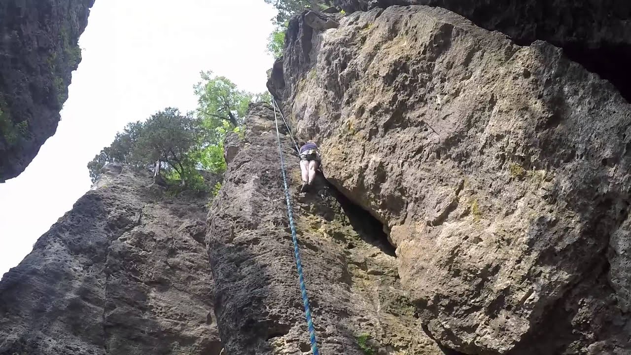Corrina and Frank 2nd time climbing at Mississippi Palisades State Park ...