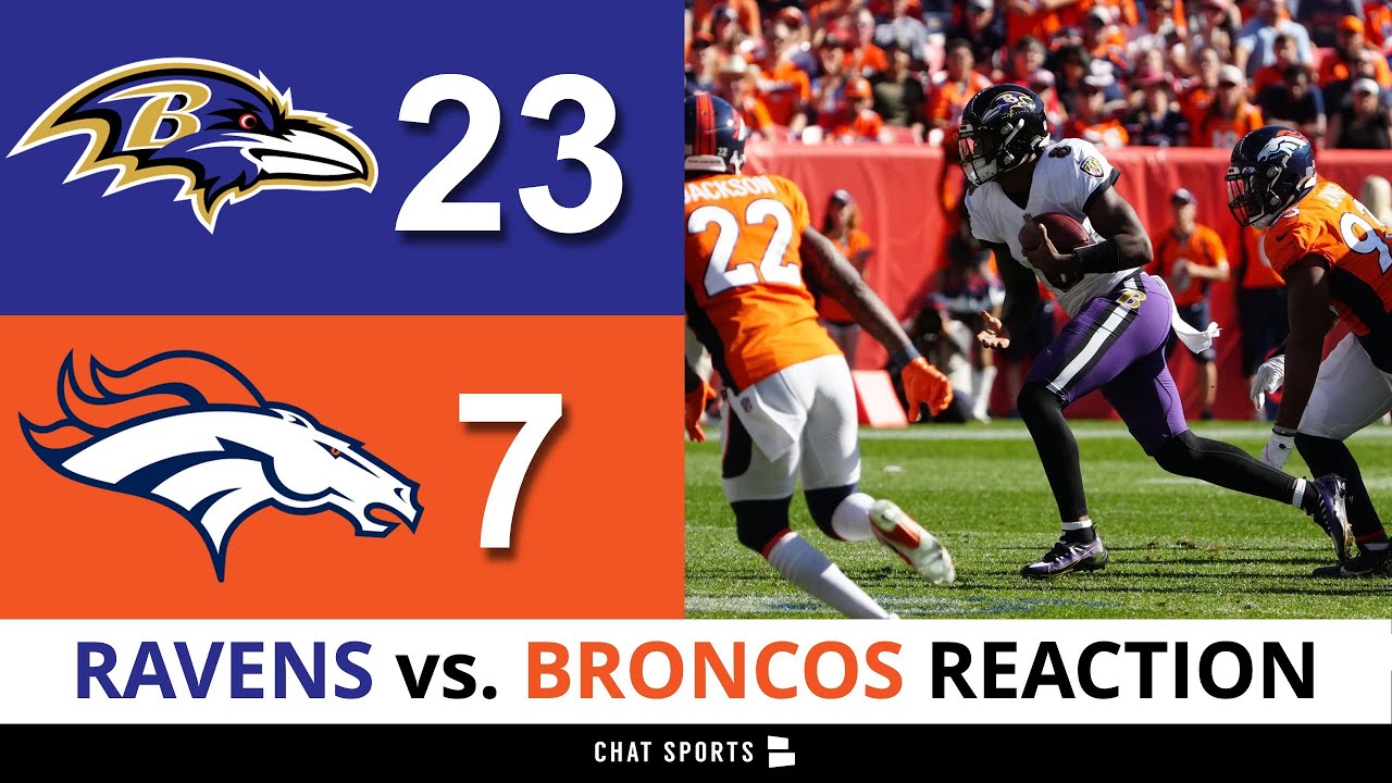 Ravens vs Broncos Post-Game Recap After 23-7 Loss | Lamar Jackson ...
