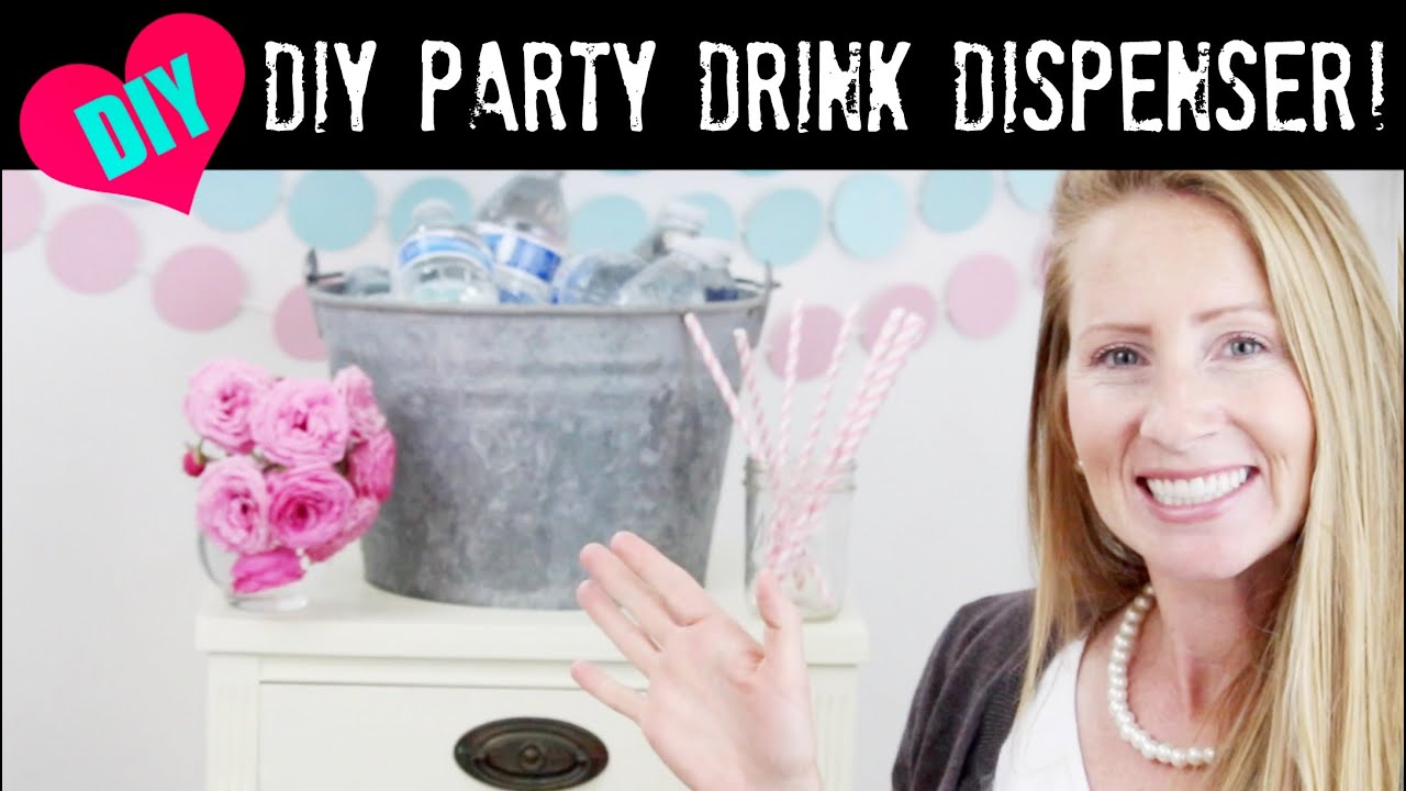 DIY Easy Party Drink Table - YouTube