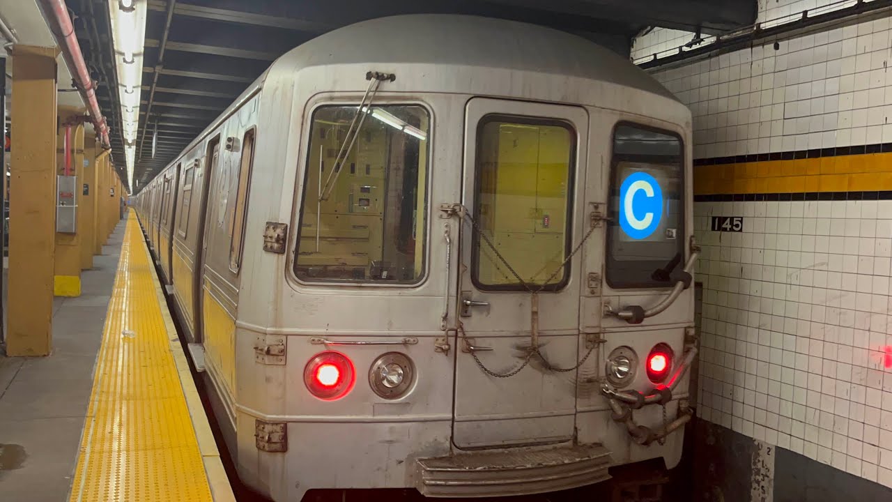 R46 (C) train at 145th Street - YouTube