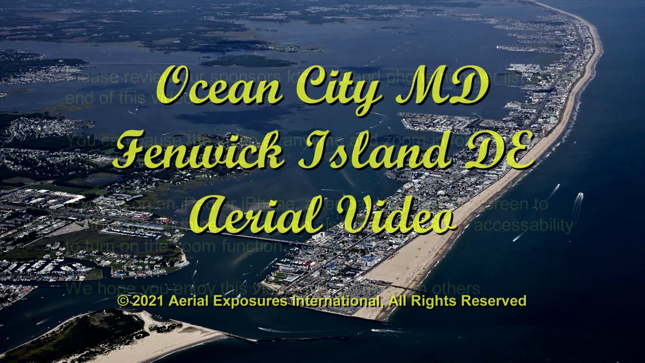 Ocean City MD Aerial View - Fenwick Island DE Eastern Shore Aerial View ...