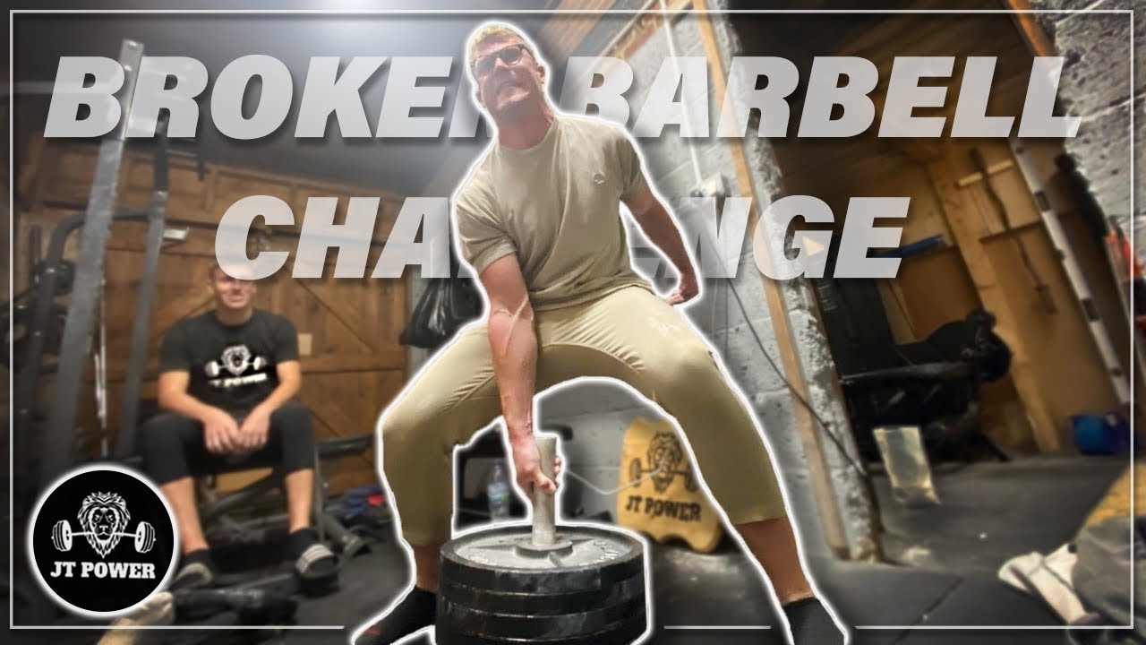 Broken Barbell Challenge & Deadlifts - YouTube
