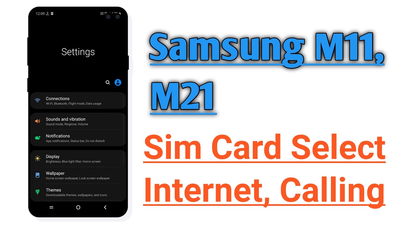 Samsung M11, M21 Sim Card Select internet, Calling - YouTube
