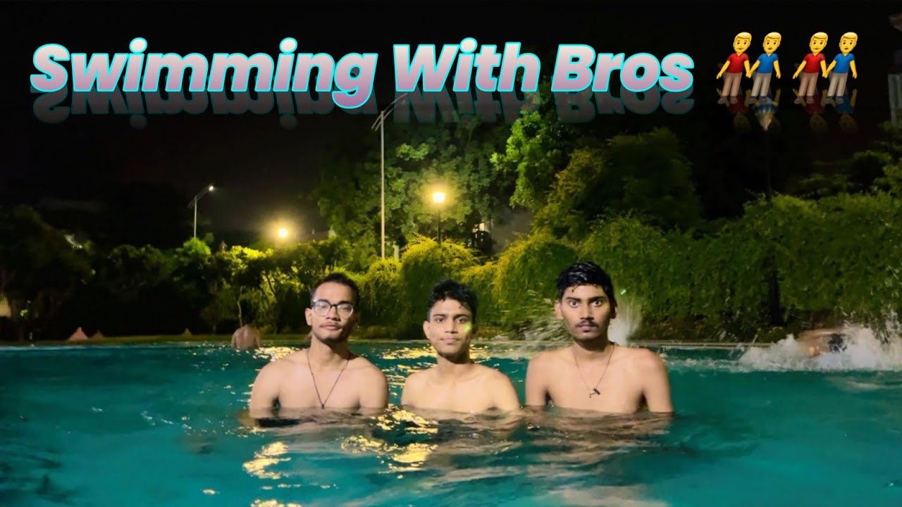 Swimming with Bros 👬👬 - YouTube