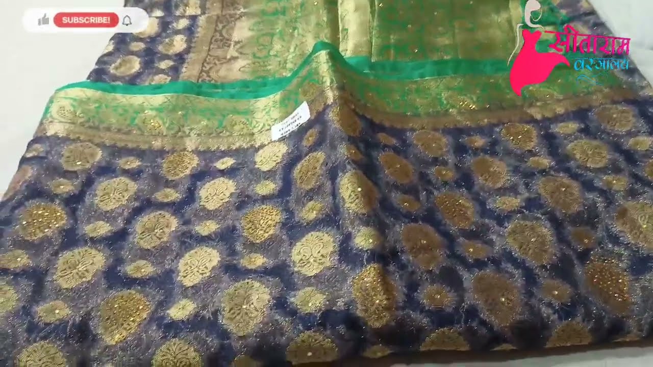 new chanderi saree 2023 । orgenza saree। chanderi silk organza and ...