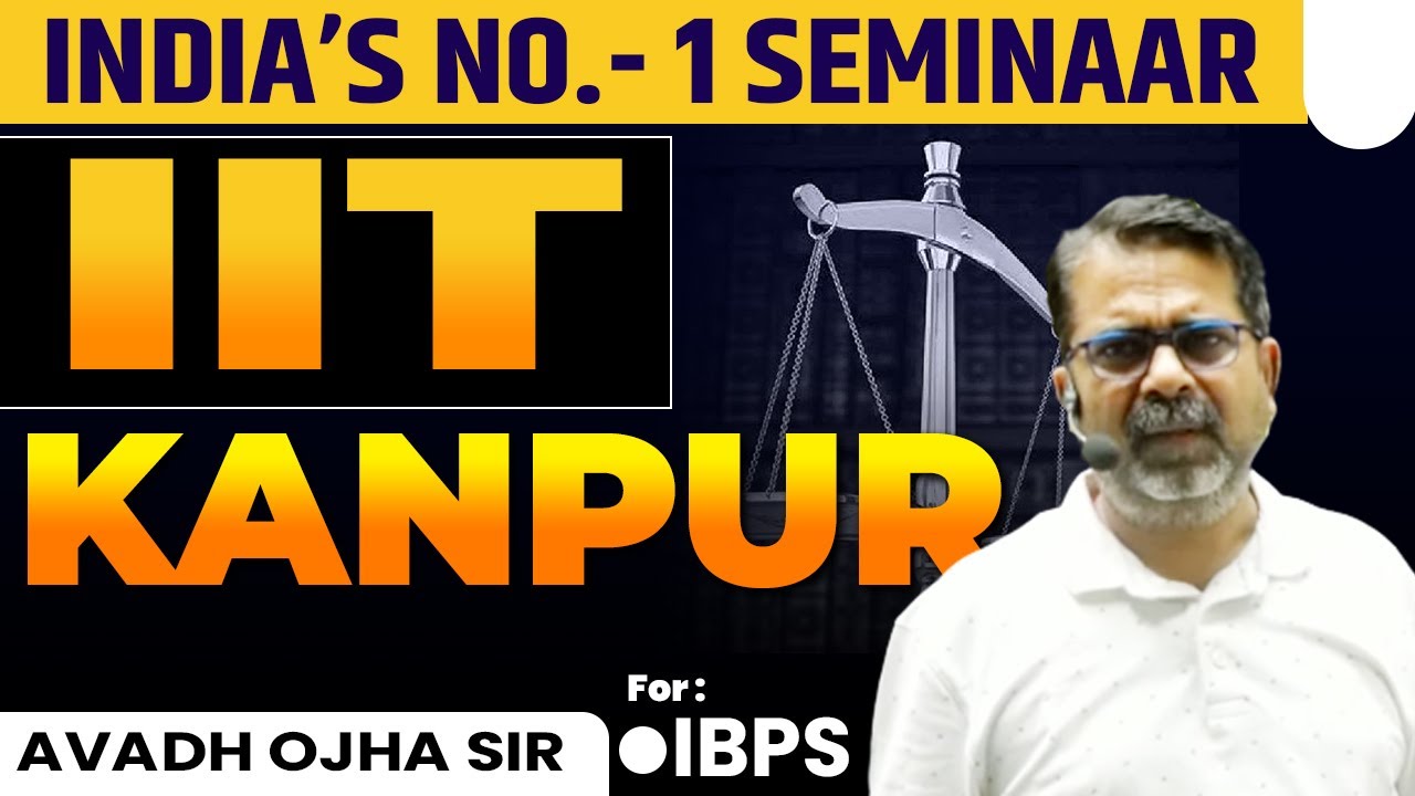 Ojha Sir Live Lecture from IIT Kanpur Udghosh Fest with avadh Ojha sir ...