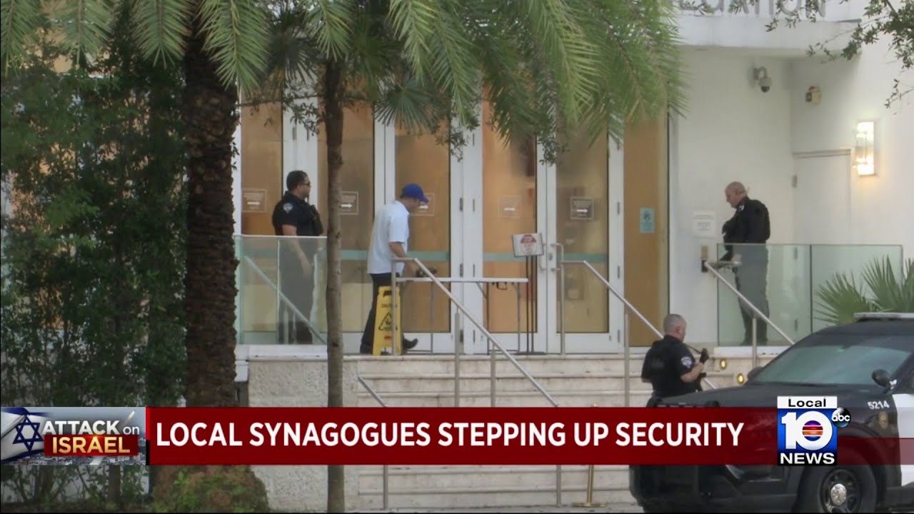 Jewish synagogues step up security in South Florida - YouTube