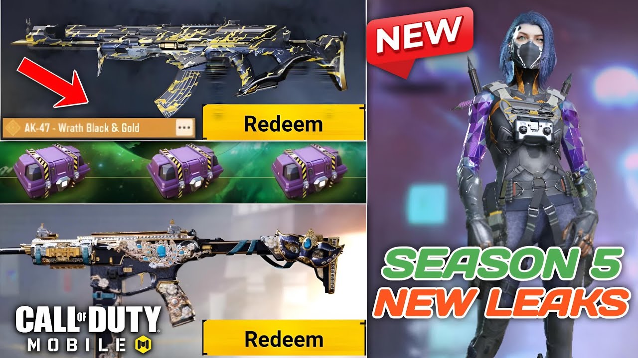 *New* Season 5 Confirm Leaks + Free Legendary Redeem Codes + New ...