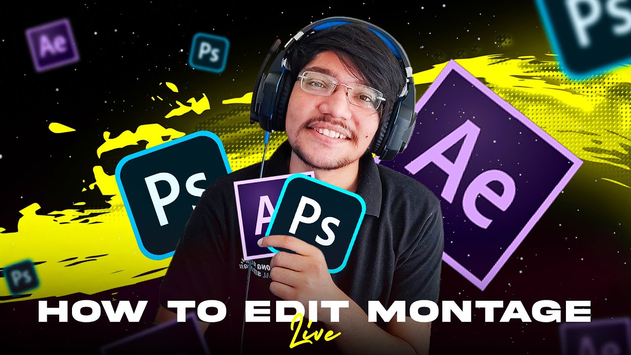Let's Learn Editing Live | After effects & Photoshop Stream #207 # ...