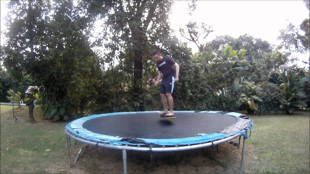 Trampoline Tricks with My ASH FlowBoard - YouTube