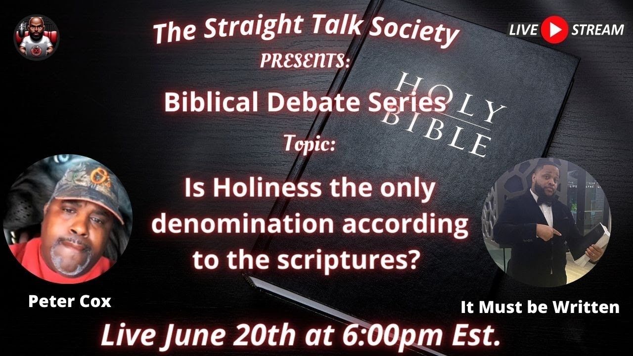 STS Biblical Debate Series Episode 24: Peter Cox vs. It Must Be Written ...