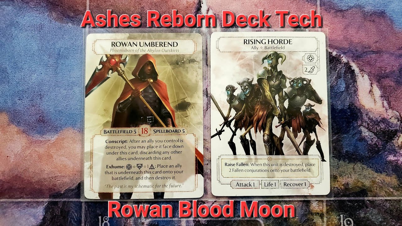 Ashes Reborn Deck Tech: Rowan Blood Moon - YouTube