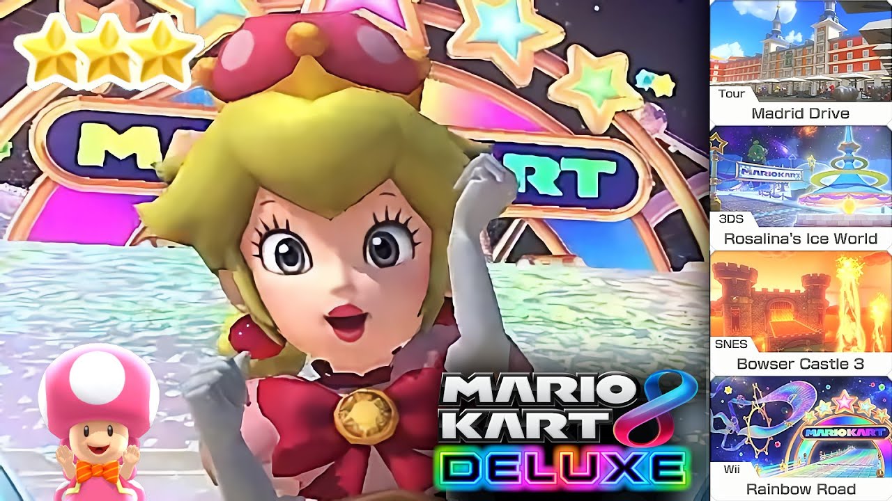 Mario Kart 8 Deluxe Peachette Gameplay Spiny Cup (DLC Wave 6) - YouTube