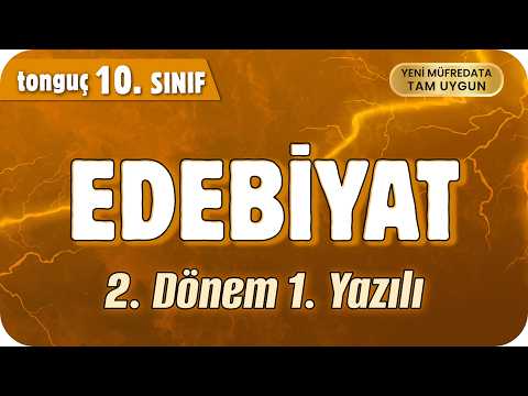 10.Sınıf Edebiyat 2.Dönem 1.Yazılıya Hazırlık 📑 #2026