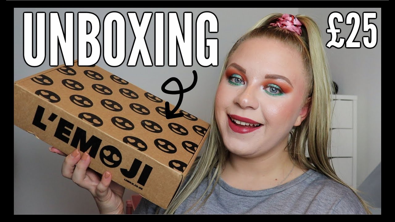 L'EMOJI SUBSCRIPTION BOX UNBOXING | makeupwithalixkate - YouTube