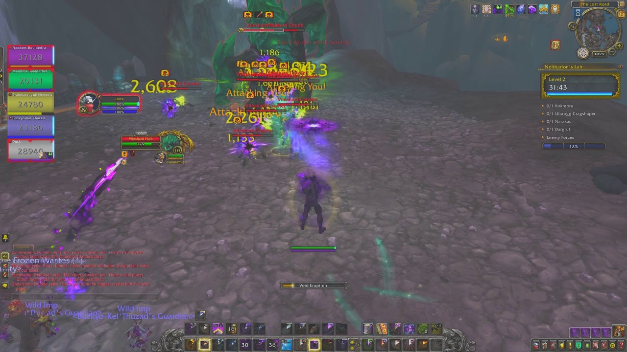 Shadow Priest new talent Dark Void into a Void Eruption - YouTube