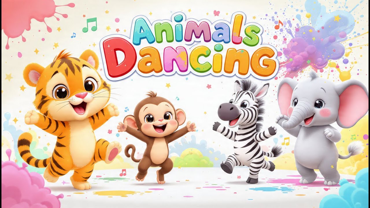 Happy Animals Dance Show | 3D Cute Cartoon | Funny Dancing Animals ...