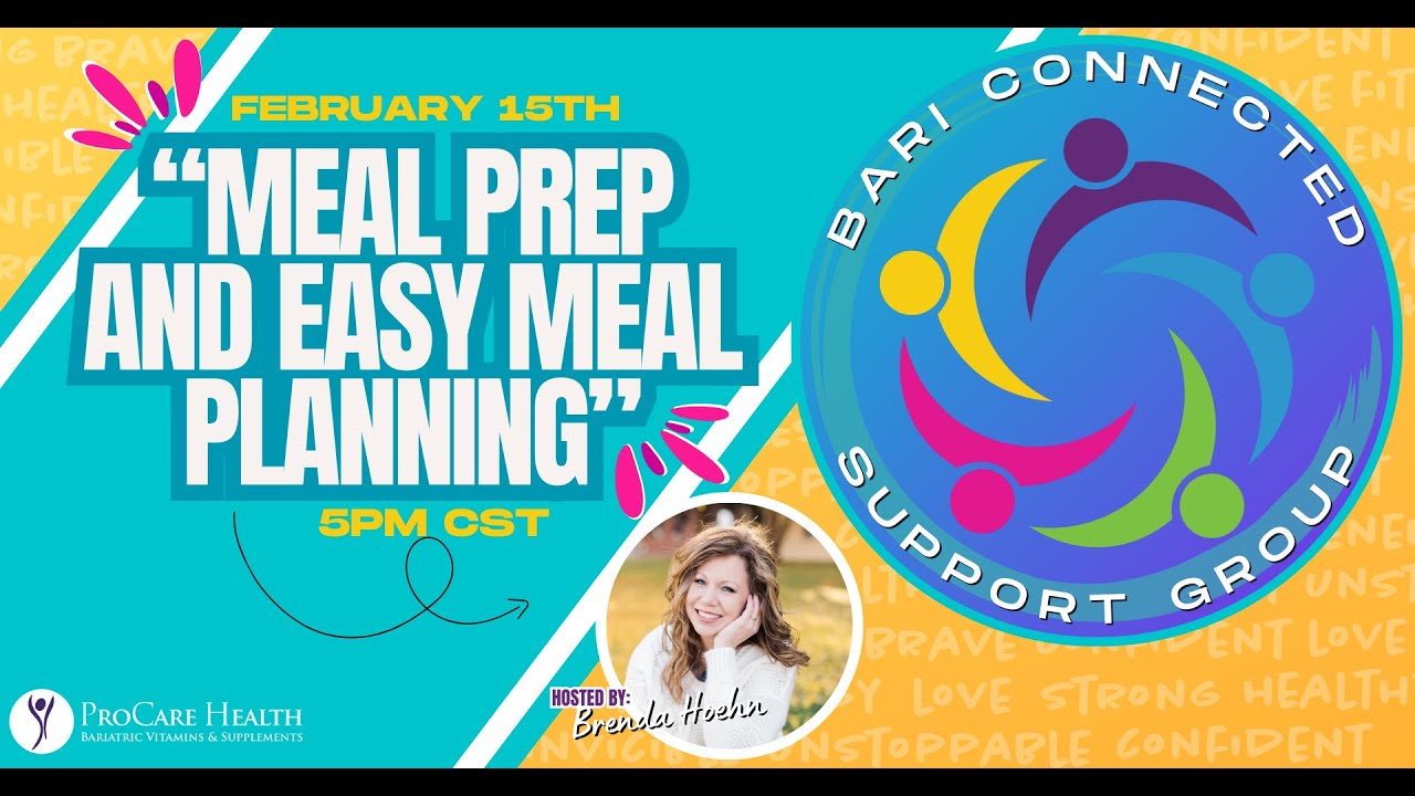 Live Support Group - Meal Prep and Easy Meal Planning - YouTube