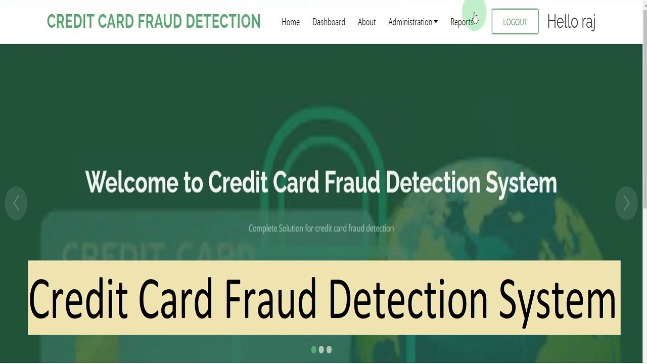 Credit Card Fraud Detection System | Machine Learning | Django - YouTube