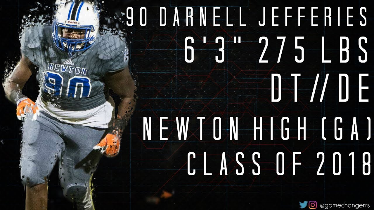 #90 Darnell Jefferies / DT, DE / Newton High (GA) Class of 2018 - YouTube