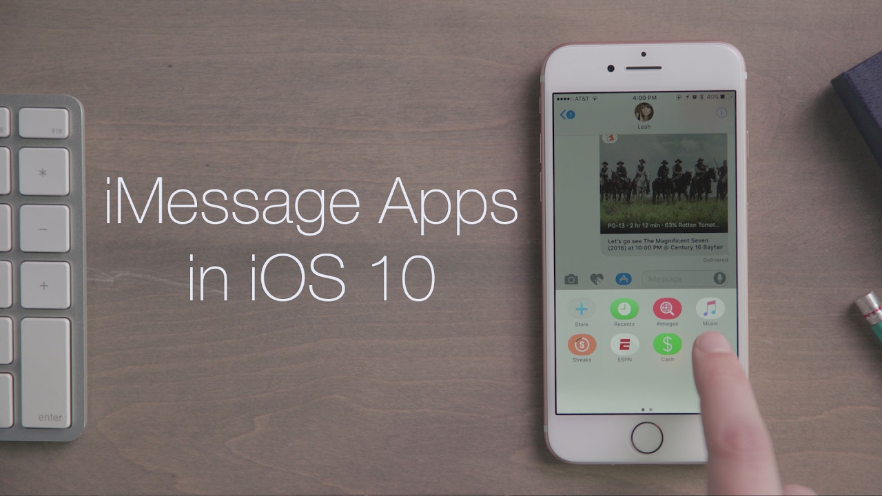 iMessage Apps in iOS 10 | iOS Quick Looks - YouTube