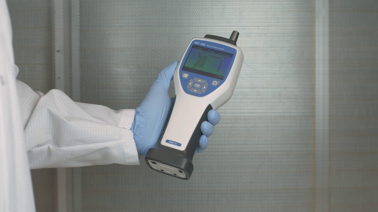 MET ONE HHPC+Air Particle Counter Capturing Sample - YouTube