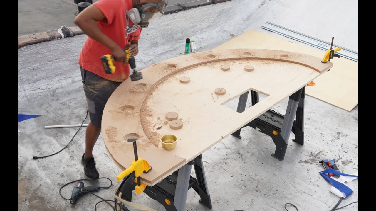 CUSTOM BLACKJACK TABLE BUILD - YouTube