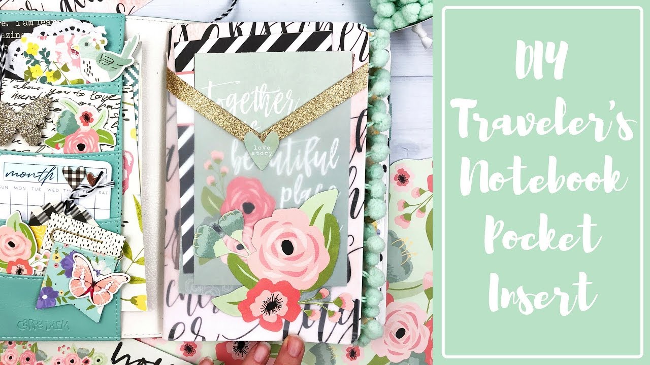 Simple Stories TN | DIY Pocket Folder Insert | Cahier Size - YouTube