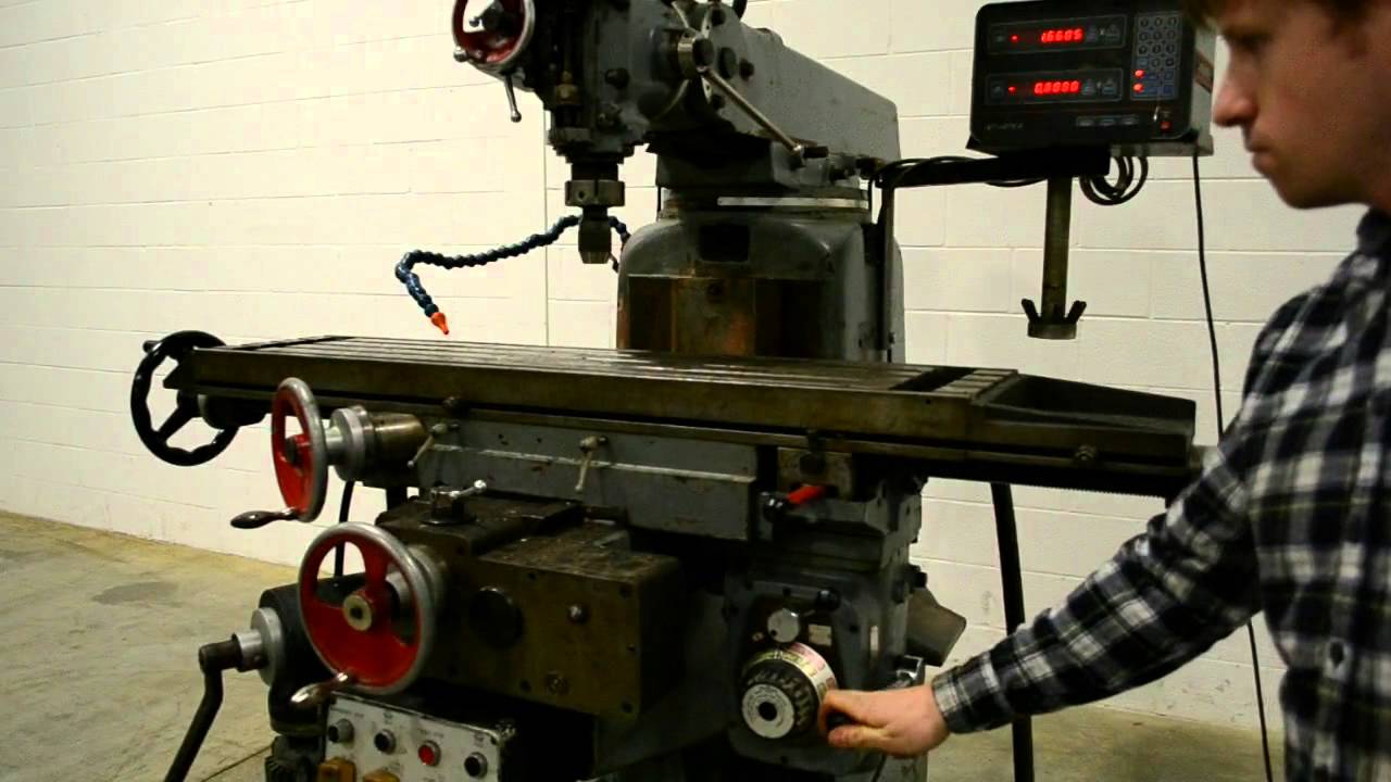 DoAll 80-2489 12" x 49" Vertical Milling Machine - YouTube