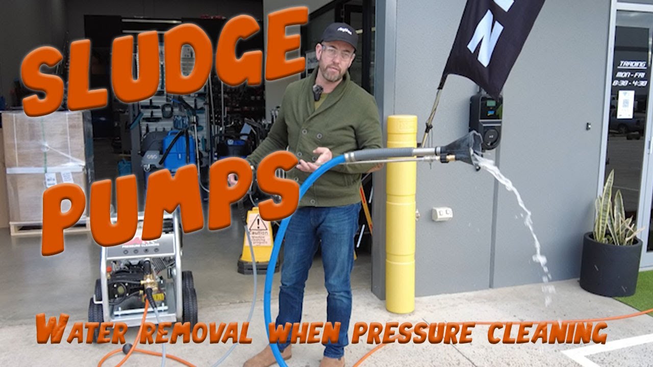 Sludge Pumps | Removing Water When Pressure Cleaning - YouTube