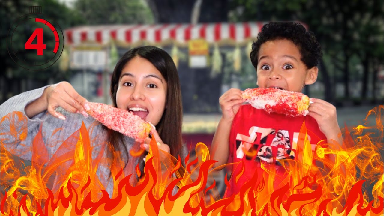 Flaming Hot Cheetos Street Corn Challenge: Who Wins in Just 30 Seconds ...