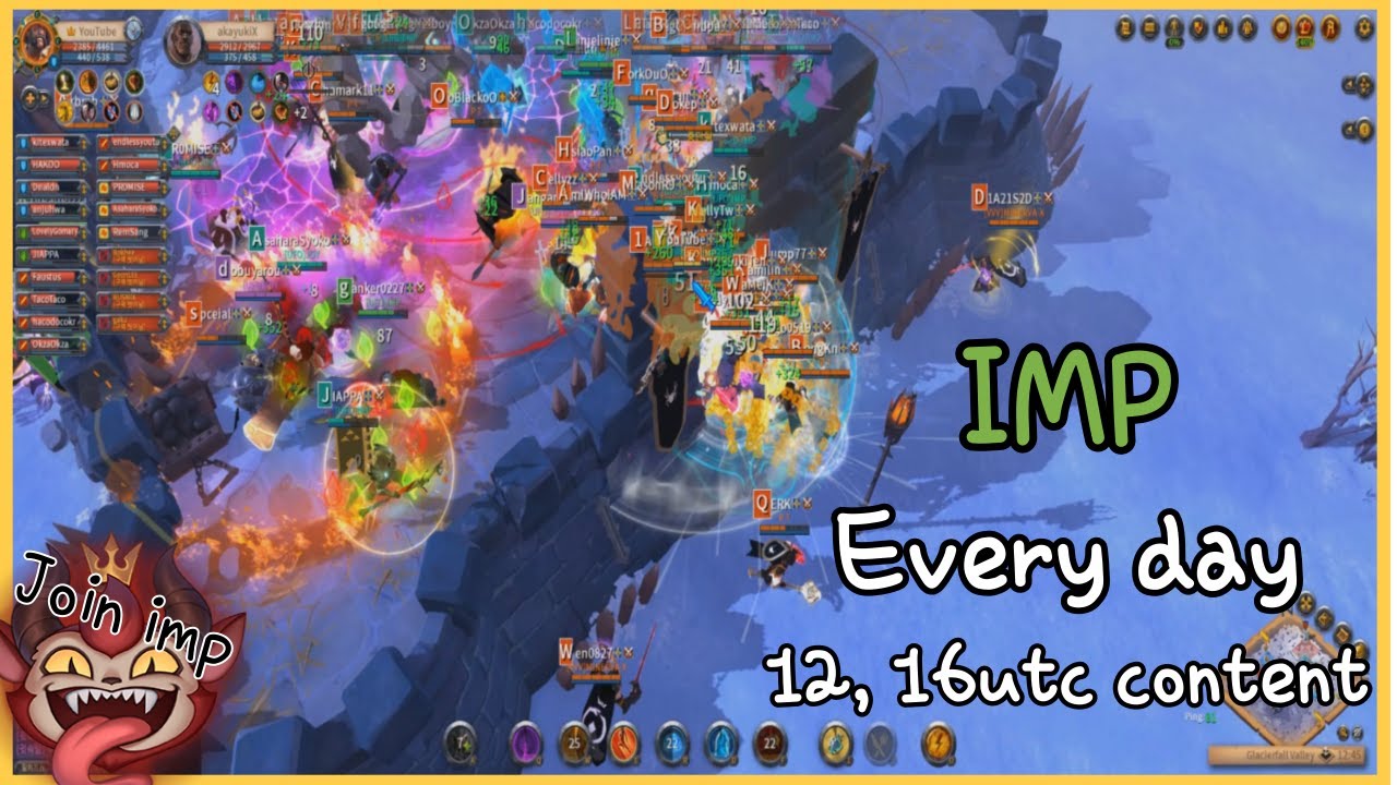 다 죽여!! 매일 고정 파이트 컨텐츠ㅣ알비온ㅣAlbion Fight guild IMP - YouTube