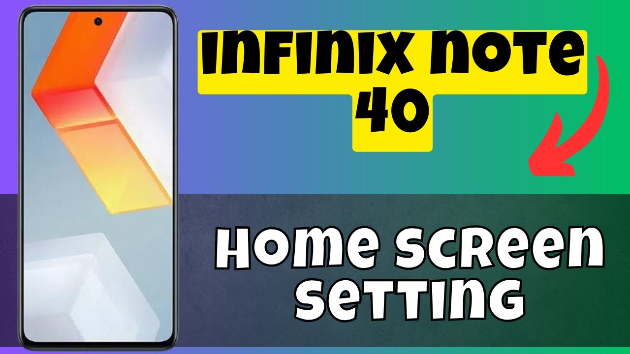Home screen setting infinix Note 40 || How to set home screen || Home ...