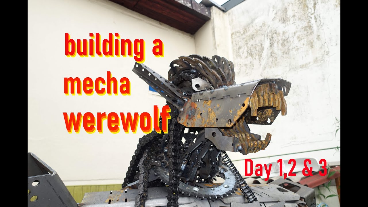 building a mecha werewolf - Bau eines mechanischen Werwolf - Tag 1,2 ...