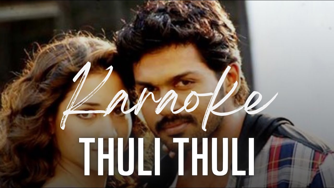Thuli Thuli | Karaoke | Karthi, Tamannah | Yuvan Shankar Raja | - YouTube