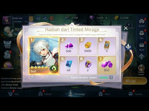 New Tinted Mirage Bell Tamu Dari Orario Mobile Legends Adventure - YouTube