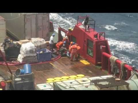 Supply ship medevac - YouTube