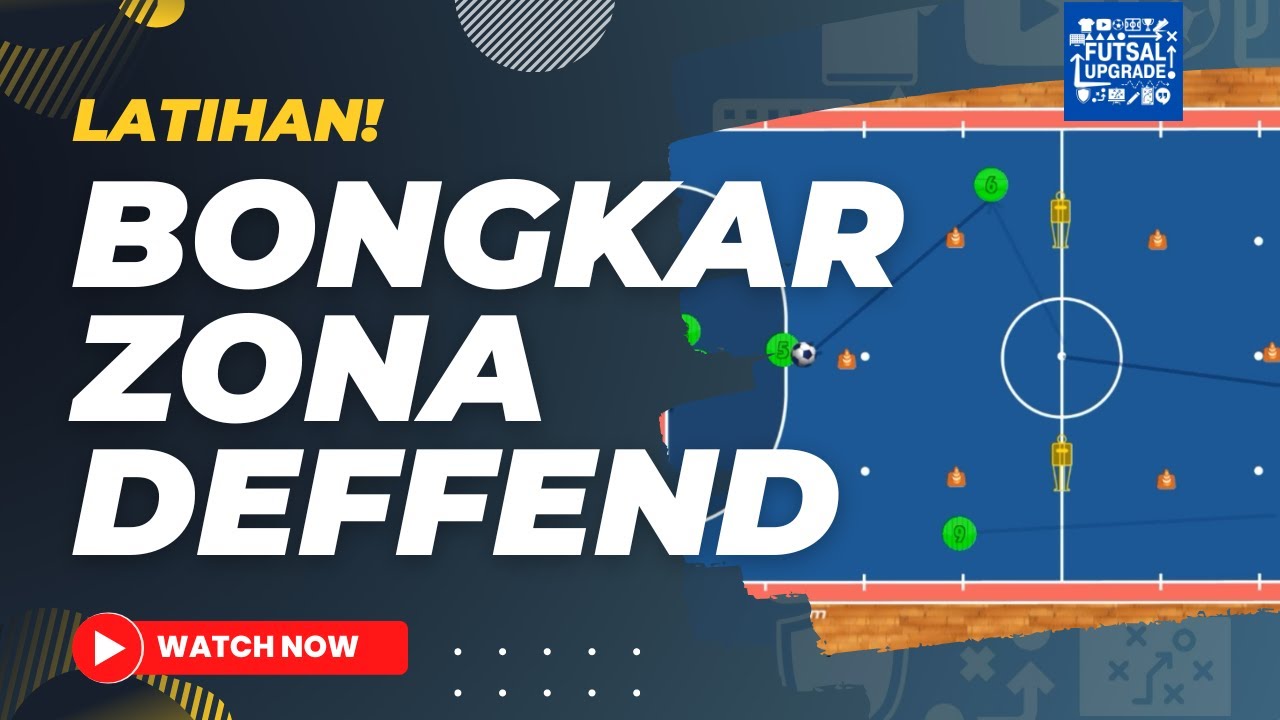 LATIHAN STRATEGI FUTSAL BONGKAR ZONA DEFFEND DENGAN FORMASI 1-2-1 ATAU ...