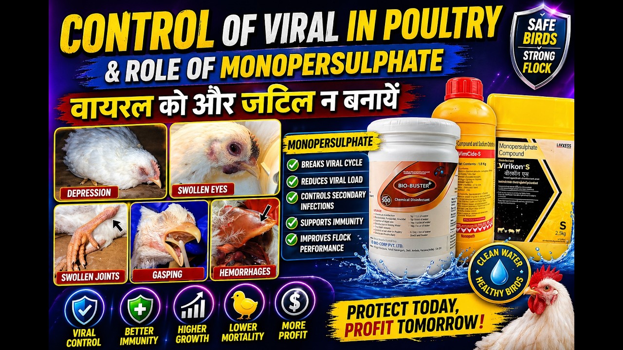 Viral Control in Poultry | Potassium Monopersulphate | Virkon S & Bio ...
