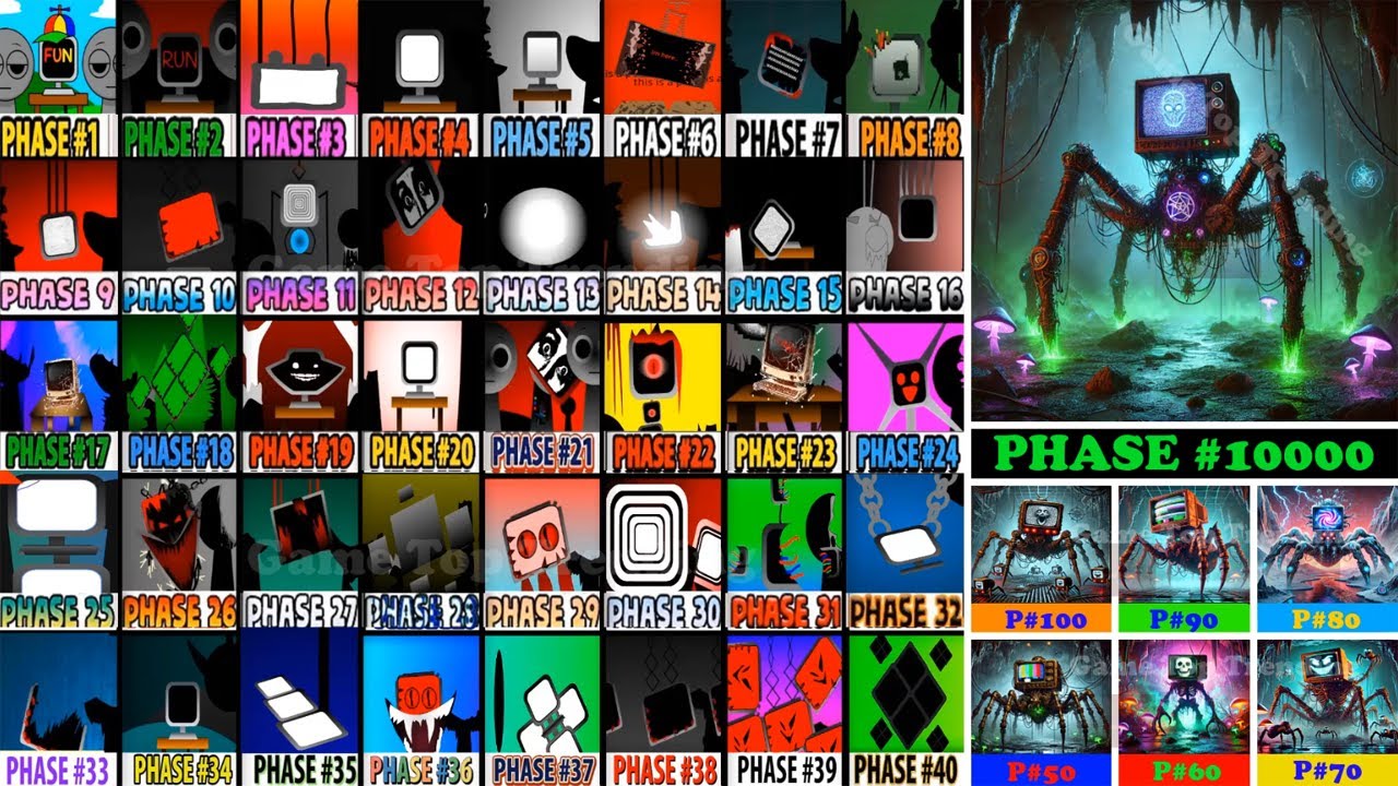 Incredibox Sprunki-Mix All Phases | Phase 10-20 VS Phase 40 VS phase 80 ...