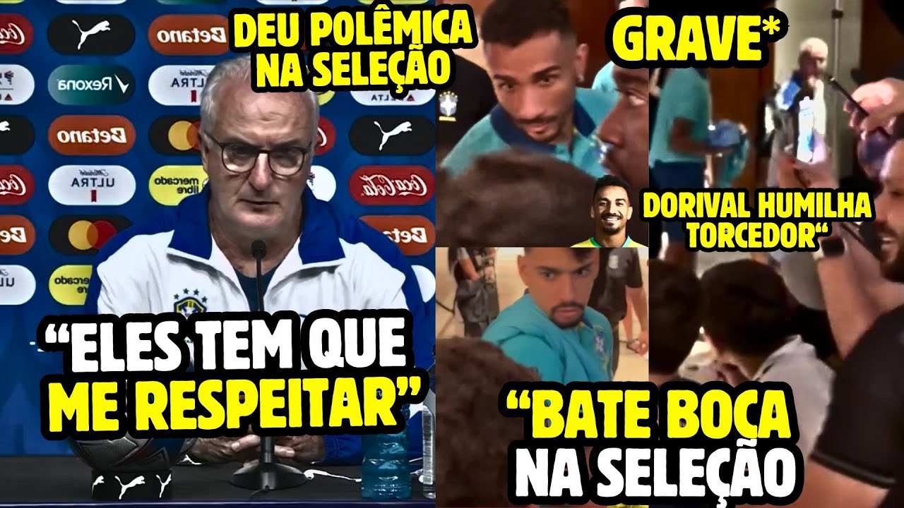 DORIVAL JR SE ENVOLVE EM TRETA APÓS ELIMINAÇÃO DA SELEÇÃO BRASILEIRA NA ...
