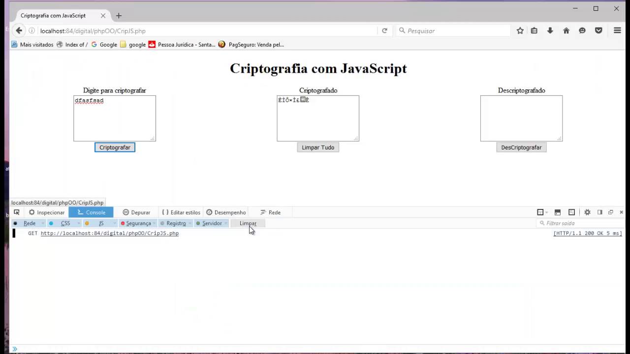 Criptografia com JavaScript e Ajax - Parte 1 - YouTube