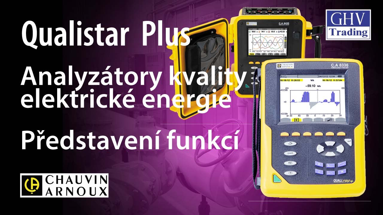 Qualistar plus - Třífázové analyzátory kvality sítě - YouTube
