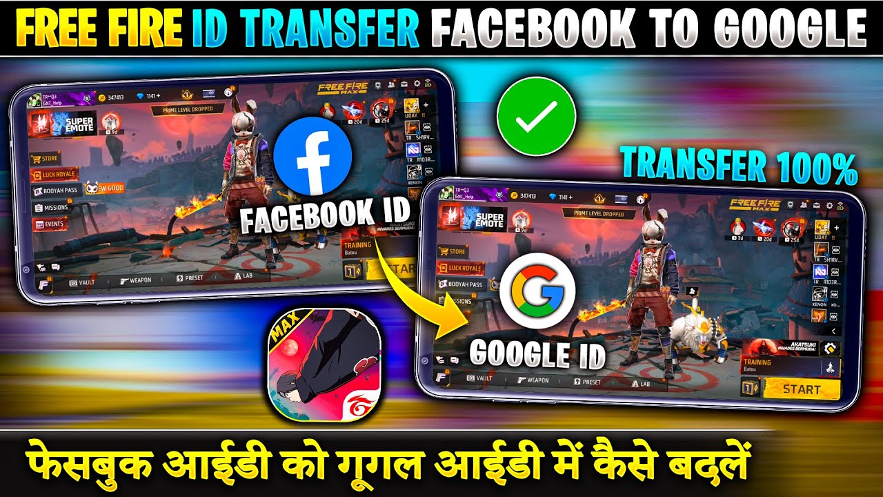 Transfer Free Fire Facebook ID To Gmail Or Google Account | FF Facebook ...