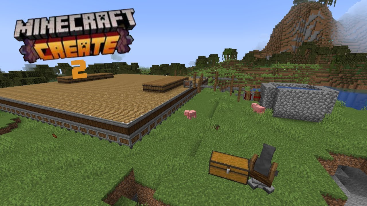 Minecraft Create Mod Episode 2: The Mining Press - YouTube