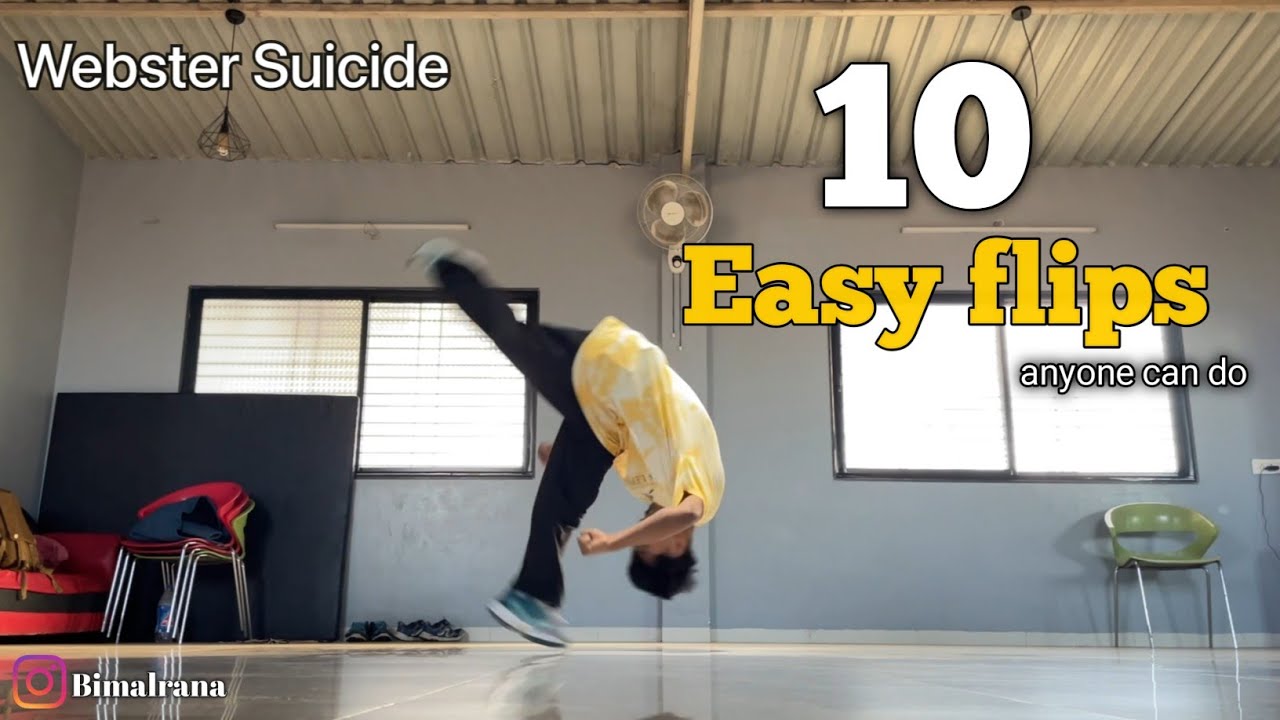 Top 10 Easy flips Anyone can Do - YouTube