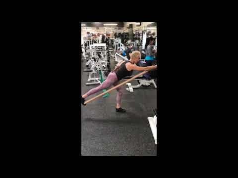 Single Leg Stiff leg deadlift with a Dowel - YouTube