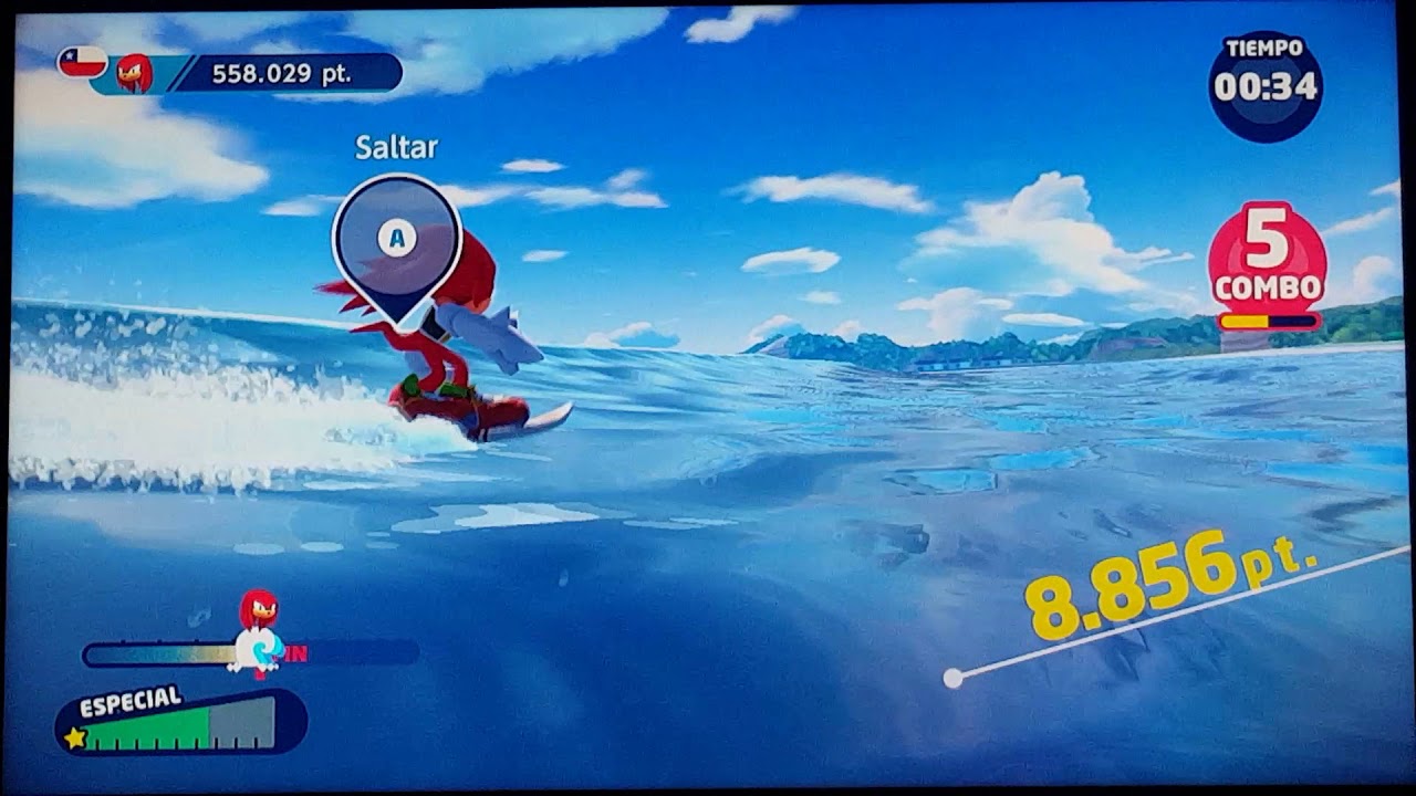 Mario & Sonic Tokyo 2020 Surfing #38 (Knuckles) - YouTube